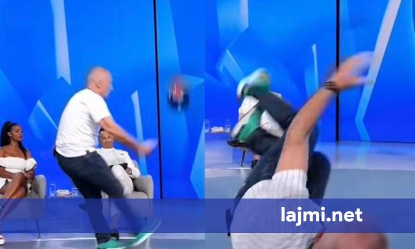 Ilir Meta bën “skandal” në studio, rrëzohet deri sa luante me top ... Ilir Meta bën “skandal” në studio, rrëzohet deri sa luante me top ...