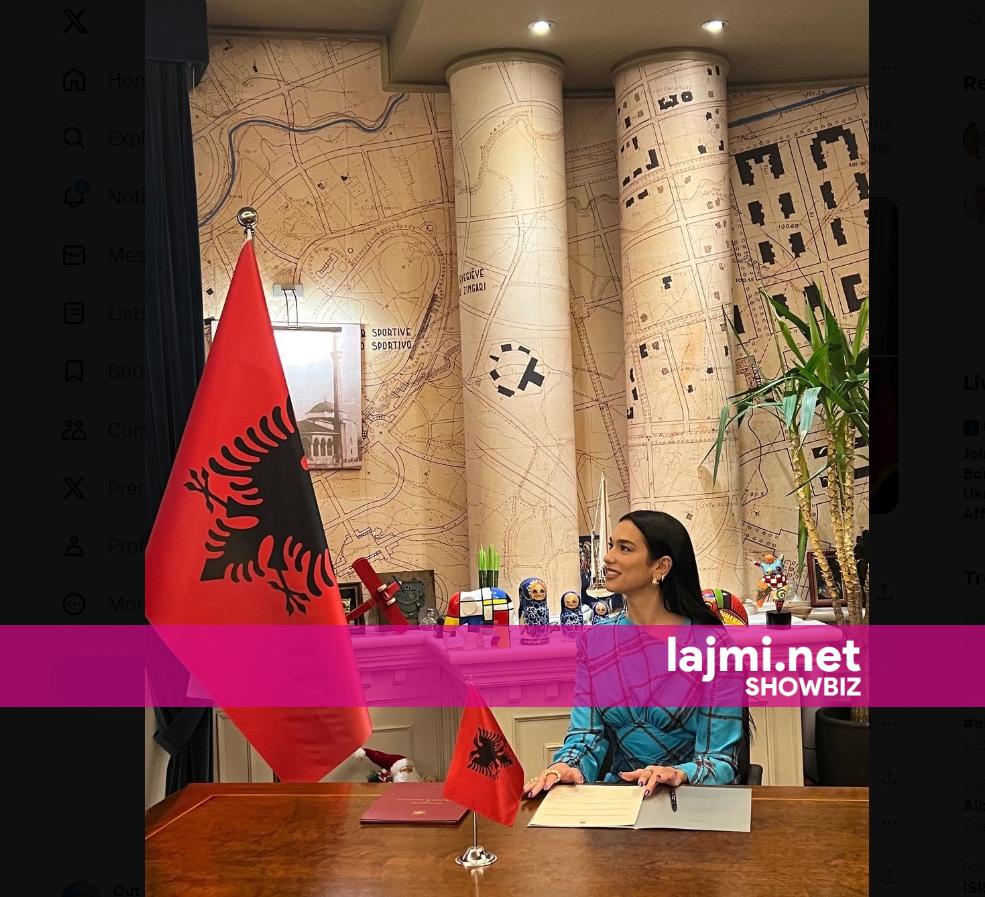 “Një komb, një flamur”, Dua Lipa uron Shqipërinë – Lajmi.net