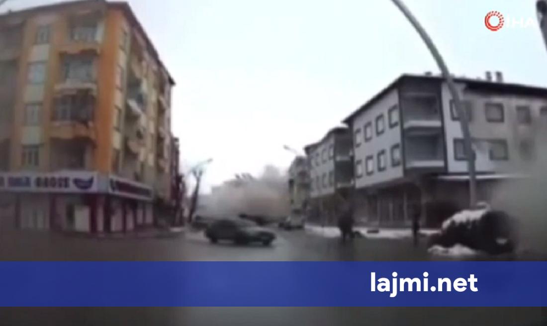 Pamje të frikshme nga Turqia: Lagja shembet brenda sekondash, kamera e ...