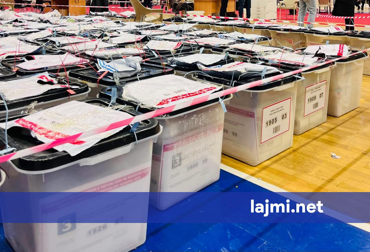 Numërohet 100% i votave për partitë politike, kjo është përqindja ...